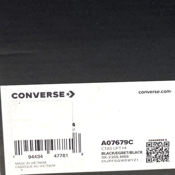 Converse | Shoes | Converse Chuck Taylor Lift Platform Punk Black ...